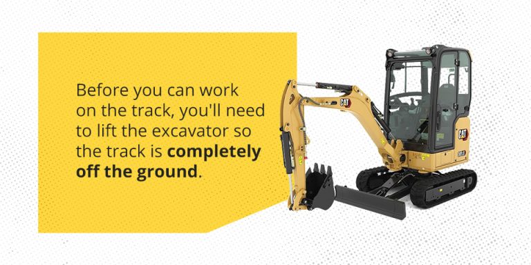 How to Put the Tracks on a Mini Excavator - Thompson Tractor
